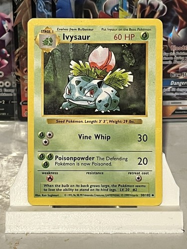 Pokémon TCG: Ivysaur Base Set Shadowless (BSS) 30/102 - Plus 5 BONUS ...