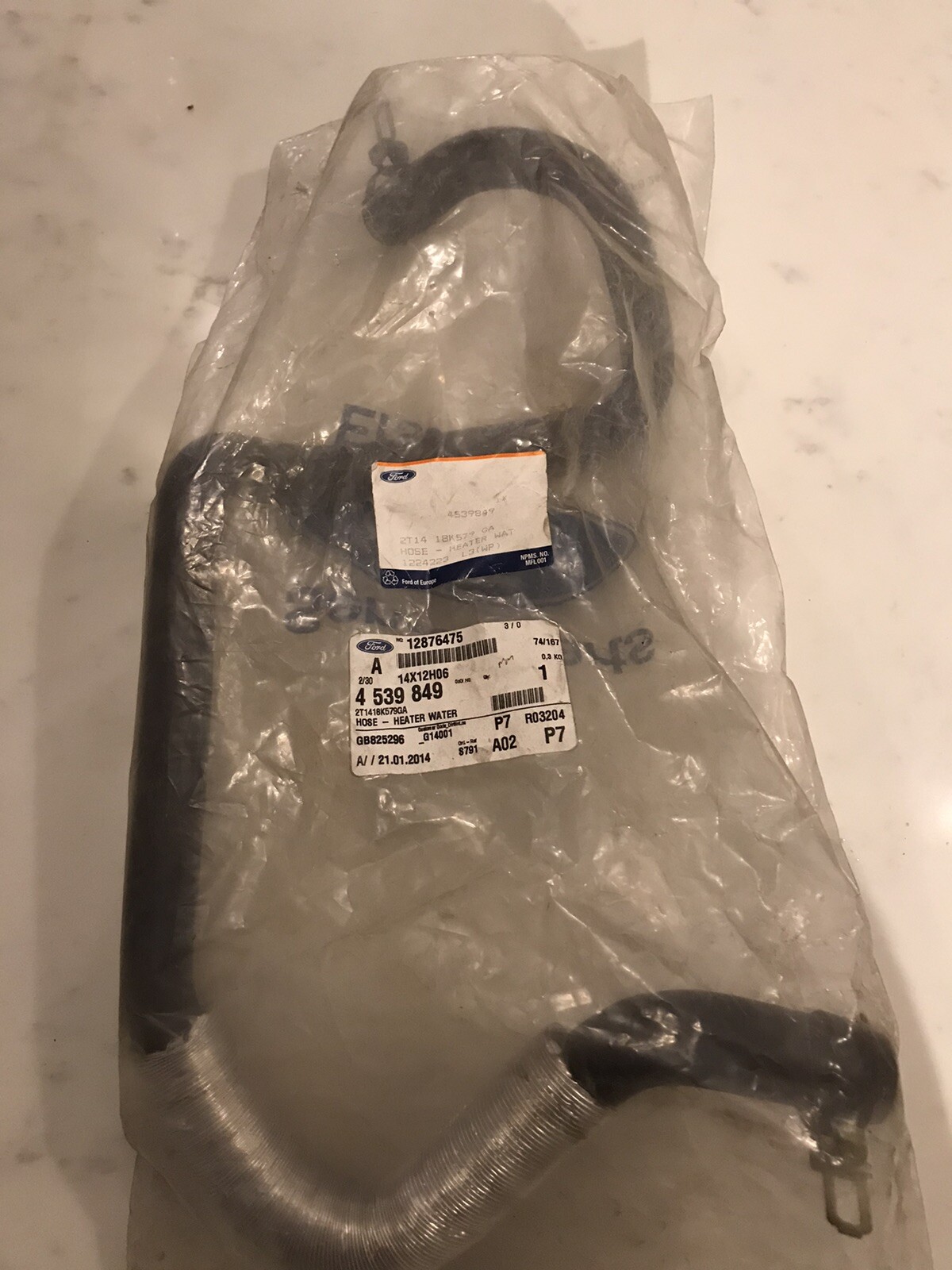 Genuine Ford AUX Heater Water Hose 4539849 Ref272 for sale online | eBay