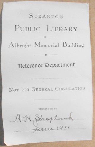 Scranton Public Library, Albright Memorial Building - Ex Libris ...
