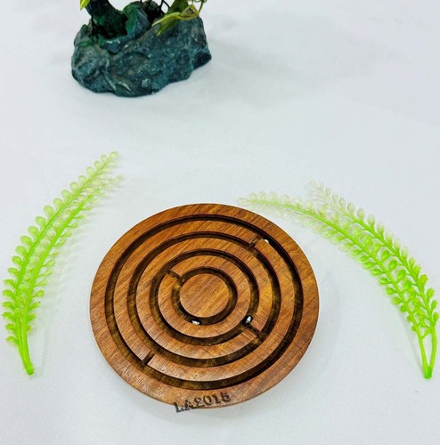 Nautical Wooden Labyrinth Game - Ball in Maze Brain Teaser Puzzle ...