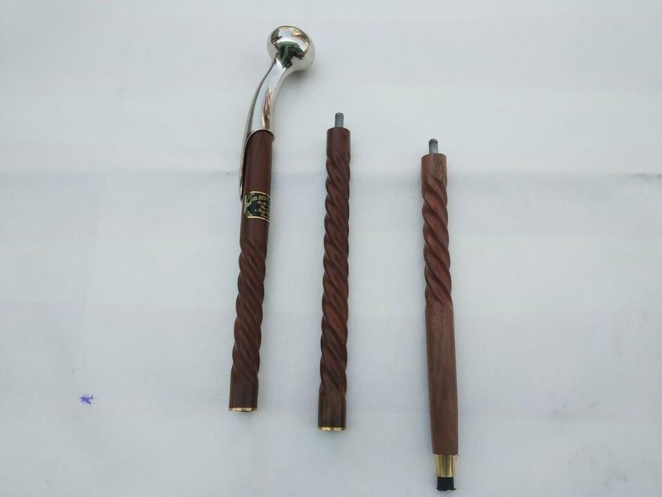 handmade Steampunk Logo Walking cane Men women Long Handle Horse-Hame ...