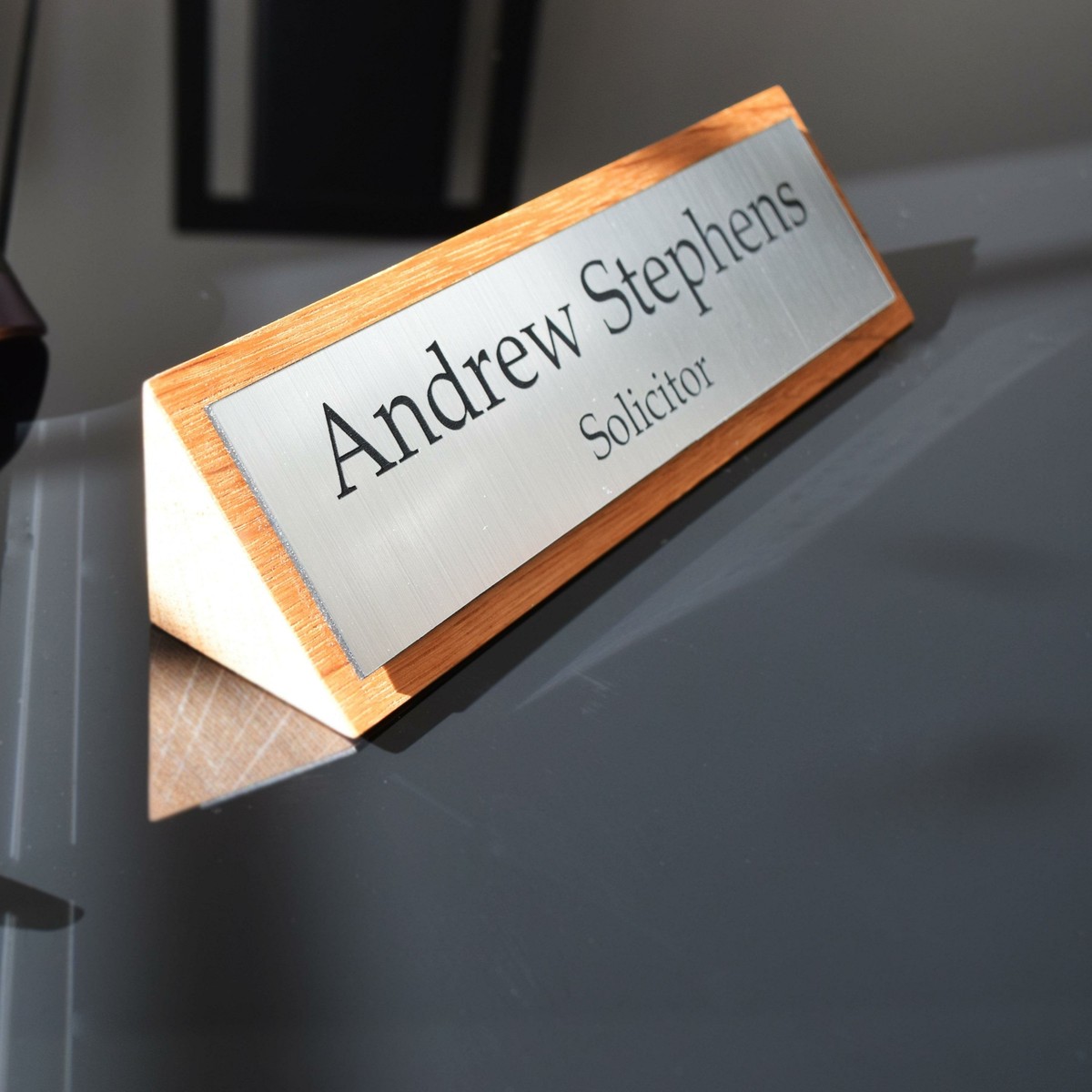 Silver Name Plate