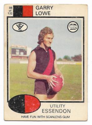 1975 Scanlens (88) Garry LOWE Essendon /: | eBay Australia