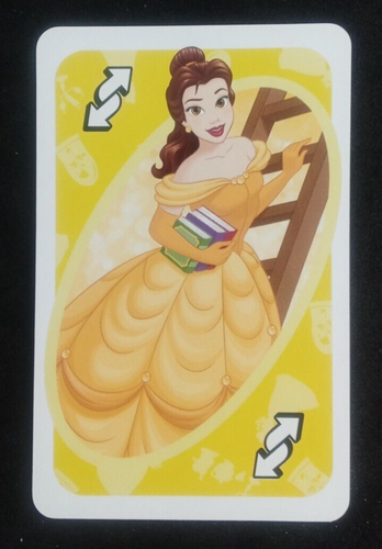 2022 Disney Princesses Uno Card Yellow Belle Reverse Card | eBay