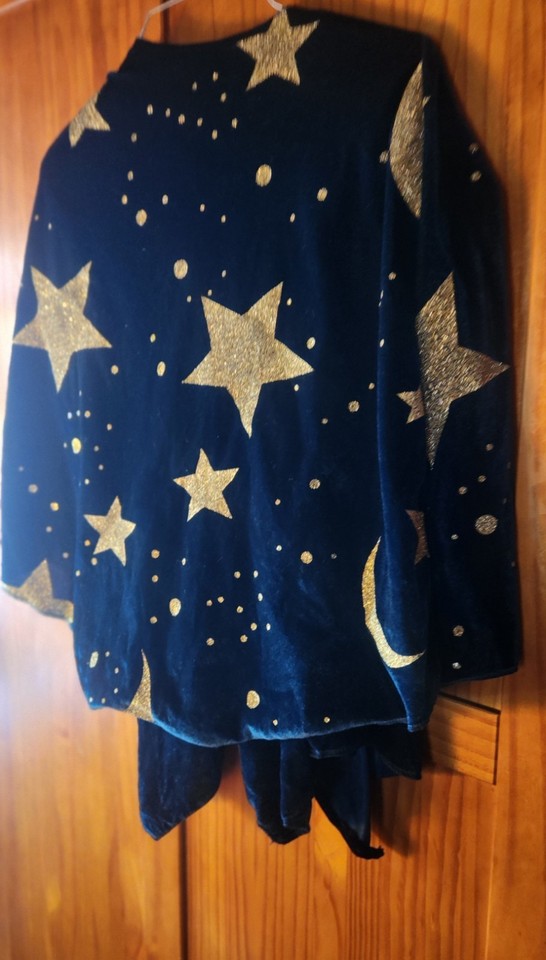 SPELLBOUND WIZARD HALLOWEEN COSTUME SIZE 6-6X Blue Velvet | eBay