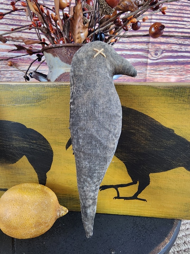 Primitive CROWS. Handpainted, sanded and aged to look old. 6 in each. 8 ...