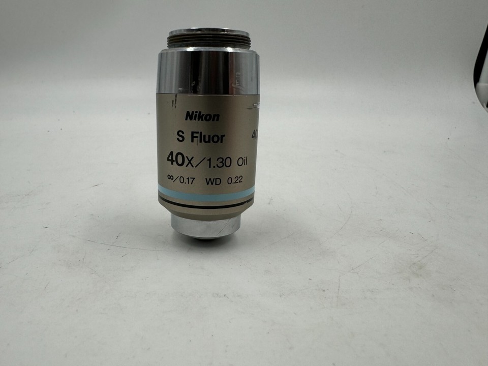 NIKON S FLUOR 40X 1.30 OIL OBJECTIVE Eclipse TE200 Microscope WD 0.22 ...
