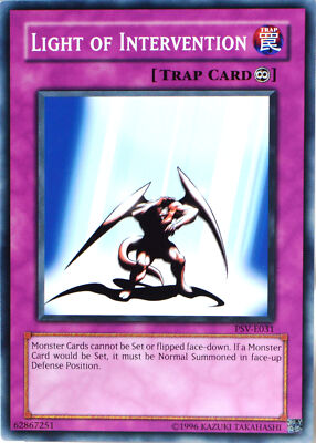 carte YU-GI-OH PSV-E031 Light of Intervention NEUF | eBay