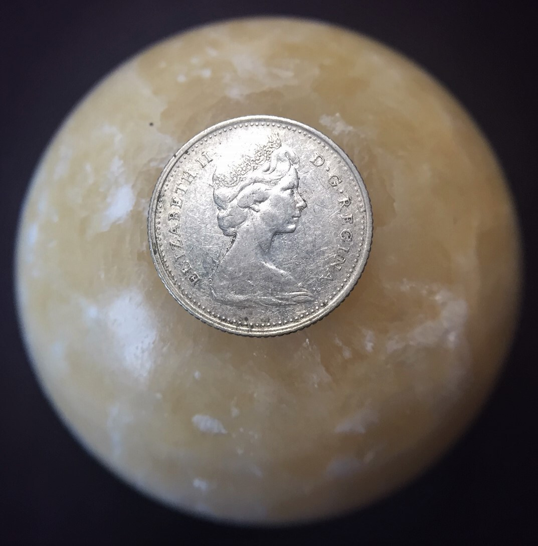 1965, CANADA 10 CENT COIN, DIME, 2.33g, 80% SILVER, QUEEN ELIZABETH II ...
