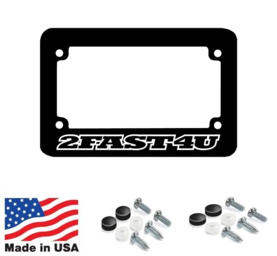 MOTORCYCLE 2FAST4U License Plate Frame fits 4"x7" motorcycle plate | eBay