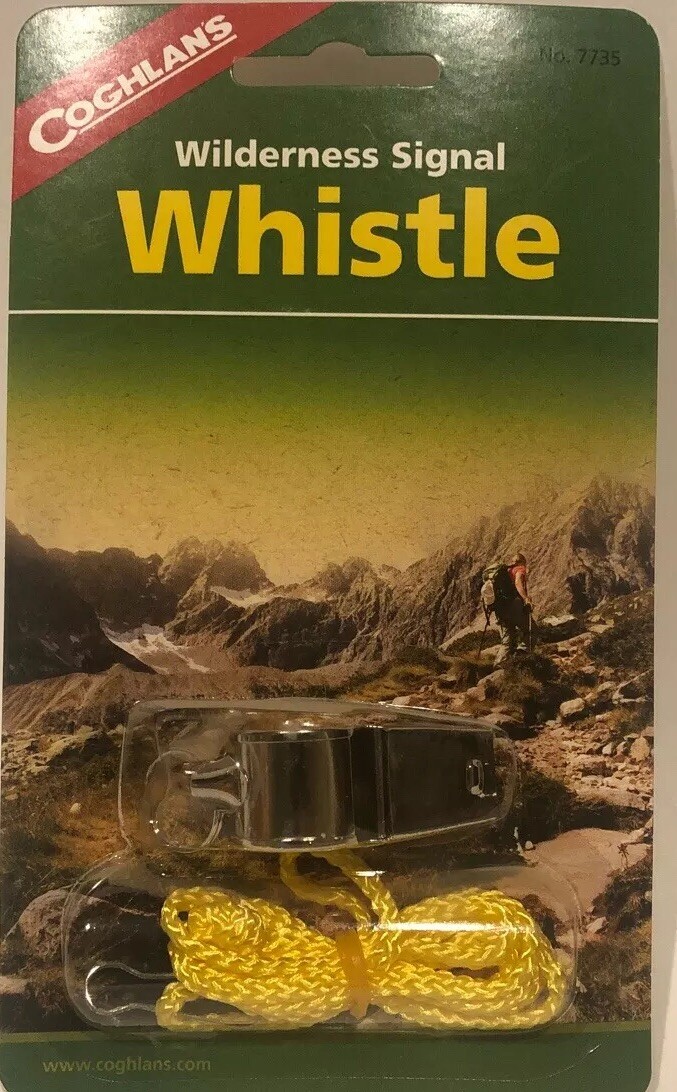 Coghlan's Wilderness Signal Whistle Nickel Plated With Lanyard 7735 for ...