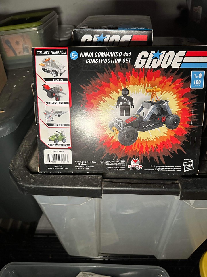 GI Joe Ninja Commando 4x4 with Snake Eyes Construction Set | eBay