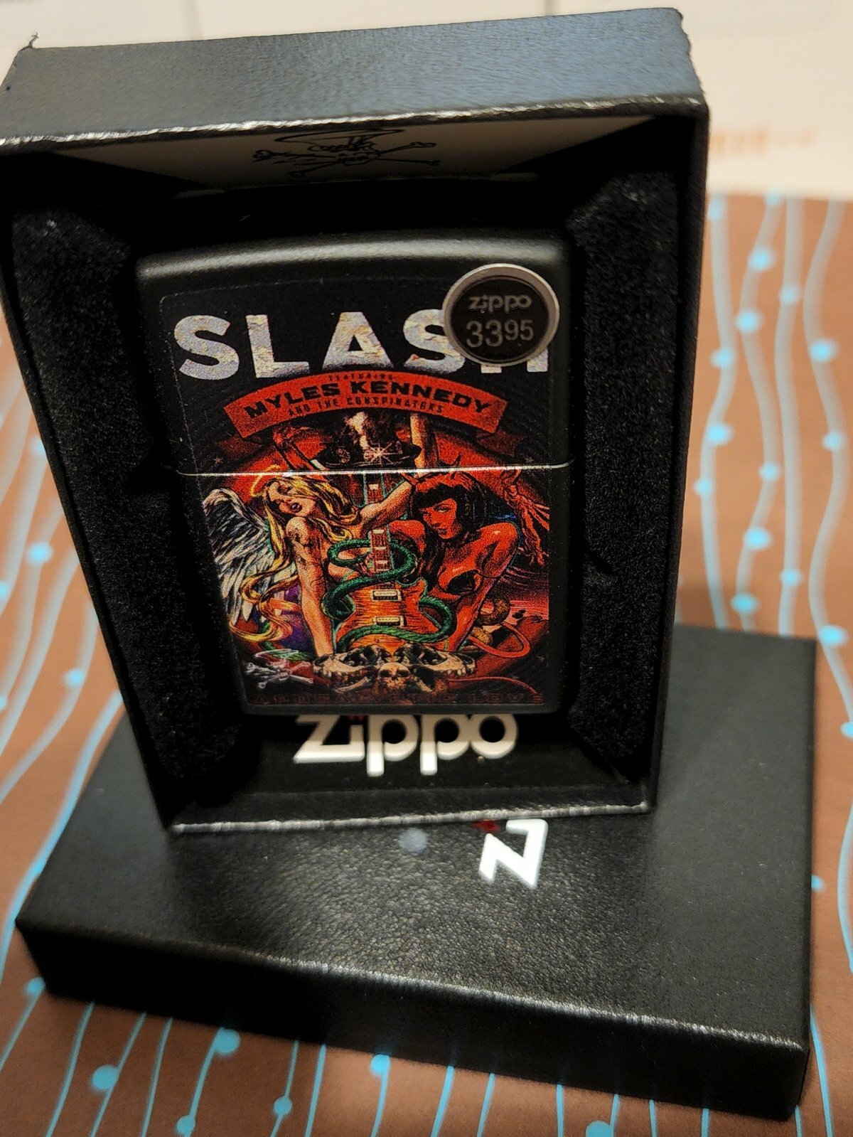 ZIPPO 48187 Slash Apocalyptic Love Black Matte NEW in box Windproof ...