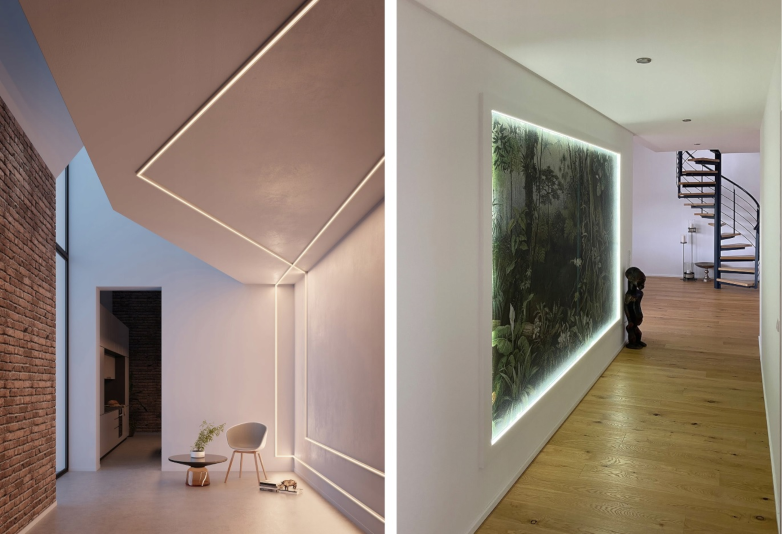 LED Aluminium Profil Trockenbau Unterputz Leiste Rigips 2M Lang LED ...