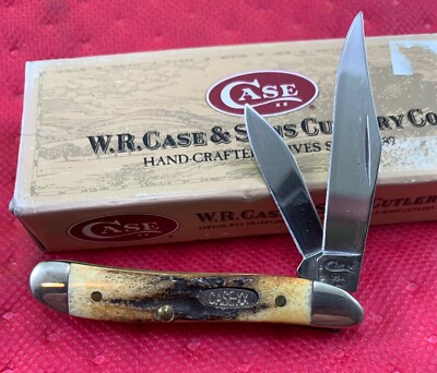 CASE STAG PEANUT KNIFE NEVER USED IN BOX #5220 SS D5 | eBay