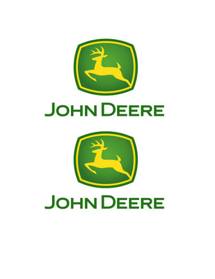Set of 2 Classic John Deere Stickers Decals 3" or 5" Tractor Green or ...