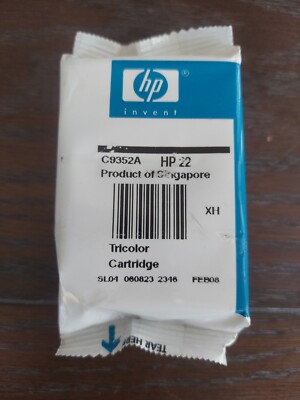 HP 22 Ink Cartridge Tri-color C9352A Retail Box | eBay