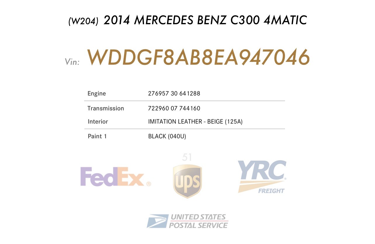MERCEDES C300 Glk350 Brake Wear Sensor Front Right 2045408605 for sale ...