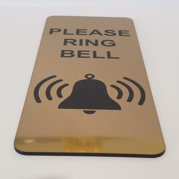 Please Ring Bell Sign Plaque Door Doorbell Ding Dong Buzzer Chime | eBay