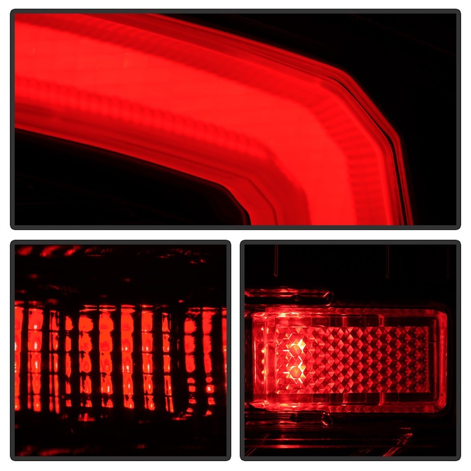 For 1994-2004 Chevy S10/ GMC Sonoma Chrome LED Tube Tail Lights Brake ...
