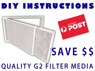AIR CONDITIONER FILTER MATERIAL BULK 1 metre x 2.1m DUCTED RETURN MEDIA ...