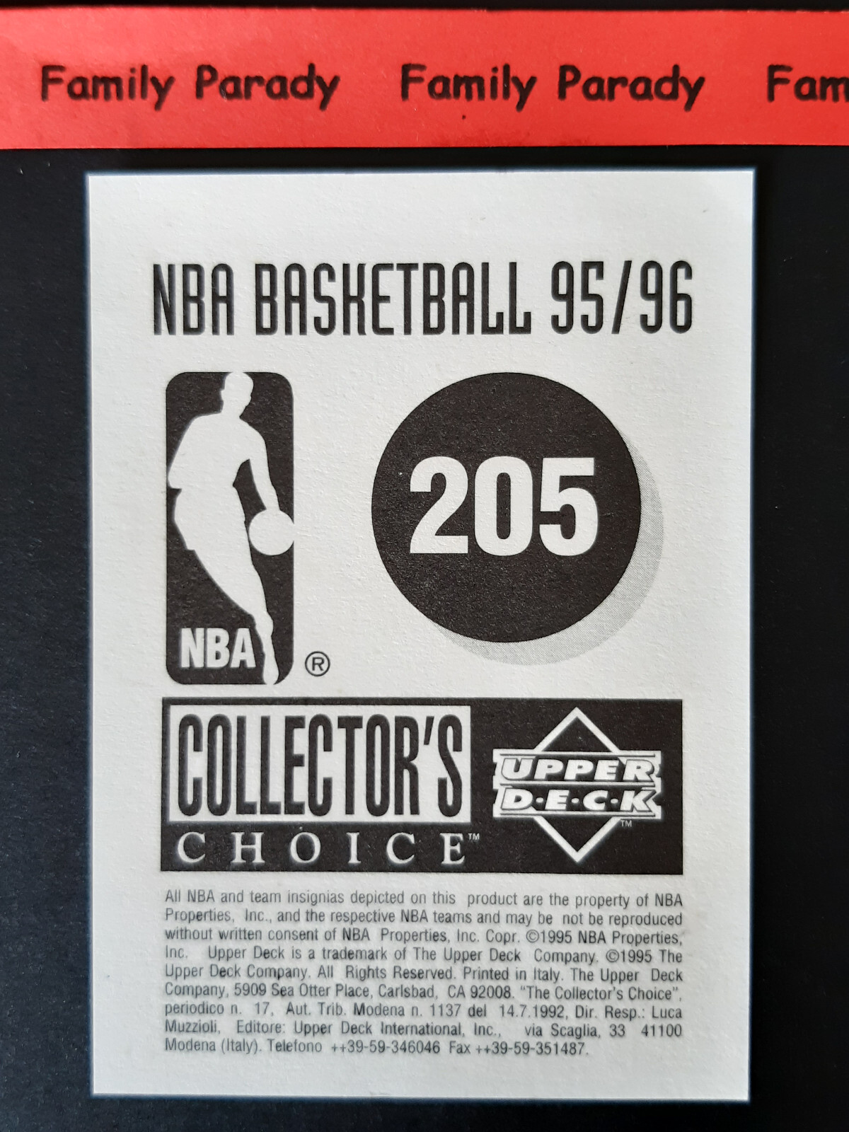 Upper Deck NBA Basketball 95-96 Stickers Mitchell Butler 205 Washington ...