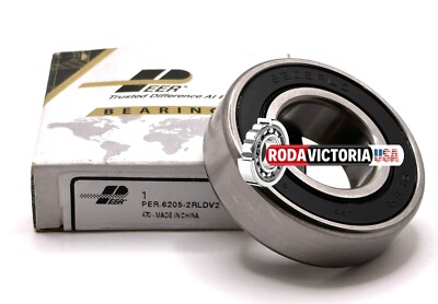 PEER 6205 2RLD V3 BALL BEARING, RUBBER SEALED 25x52x15mm 6205-2RS | eBay