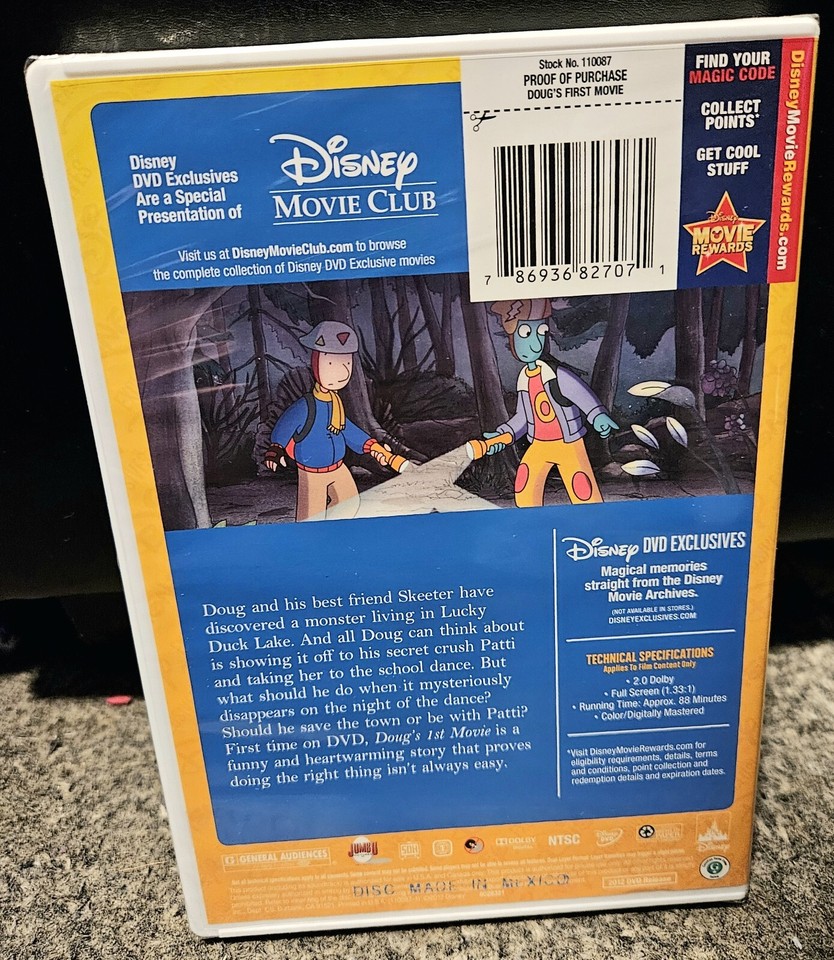Doug's 1st Movie (DVD, Disney Movie Club Exclusive) Brand New Sealed | eBay