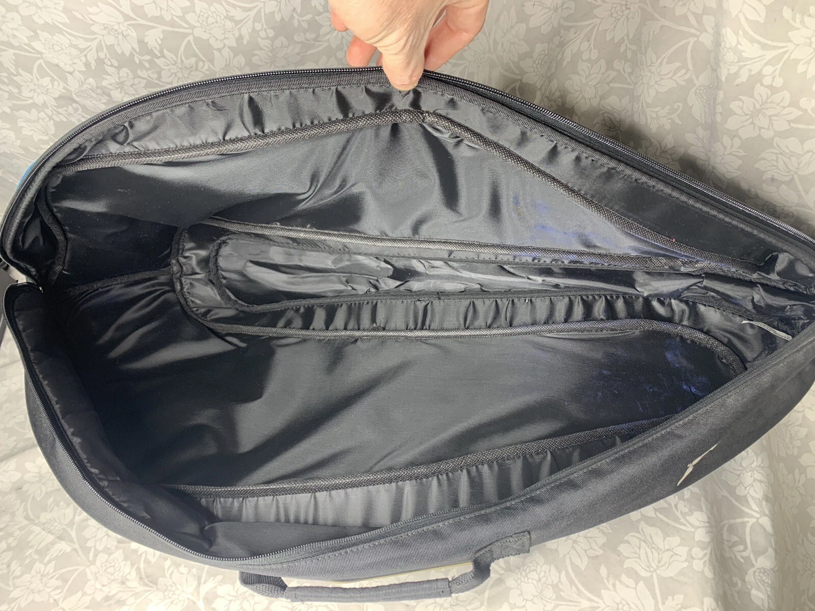 Babolat Team Tennis Bag Case 2 Racquets Blue Black Shoulder Strap