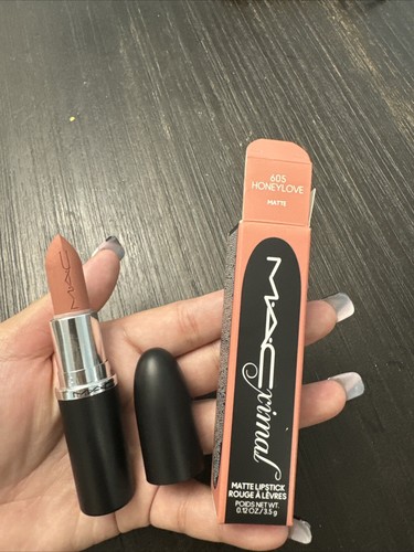New! MAC Macximal Matte Lipstick 605 HONEY LOVE Full Size BNIB Light ...