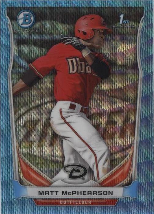 2014 Bowman - Prospects Chrome Matt McPhearson #BCP55 Blue Wave ...