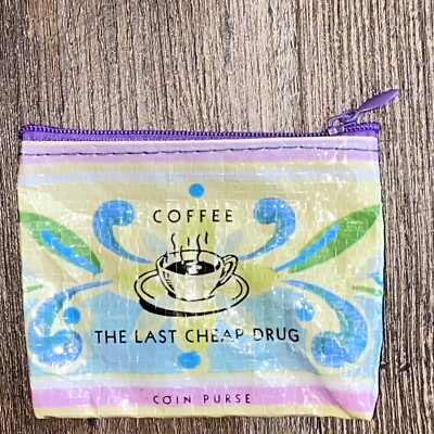 Blue Q Coin Pouch Purse Recycled Eco Friendly Retro Travel Wallet ...