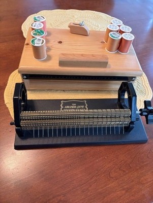 Amanda-Jane Smocking Pleater (Australia) w/ Wood Base Thread Box ...
