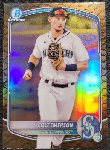 COLT EMERSON 2025 BOWMAN CHROME REPTILLIAN REFRACTOR PROSPECT SEATTLE ...