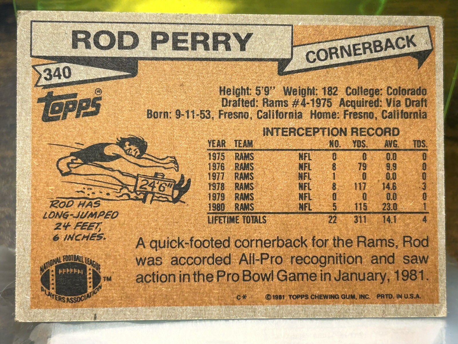 1981+Topps+-+%23340+Rod+Perry for sale online | eBay