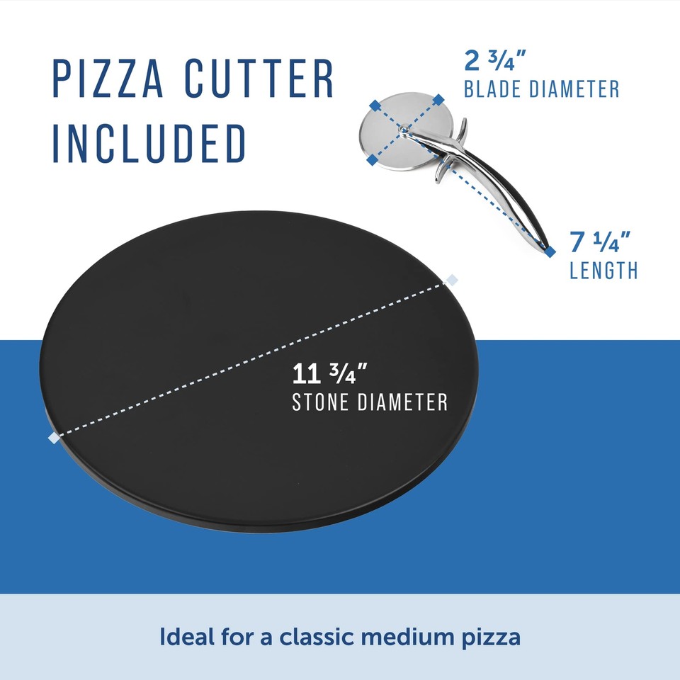 4pack Ceramic Pizza Stones Make Restaurantquality Pizza Right At Home ...