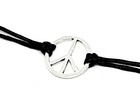 CND Peace Sign Necklace Pendant Extinction Rebellion Choker Cord Boho ...