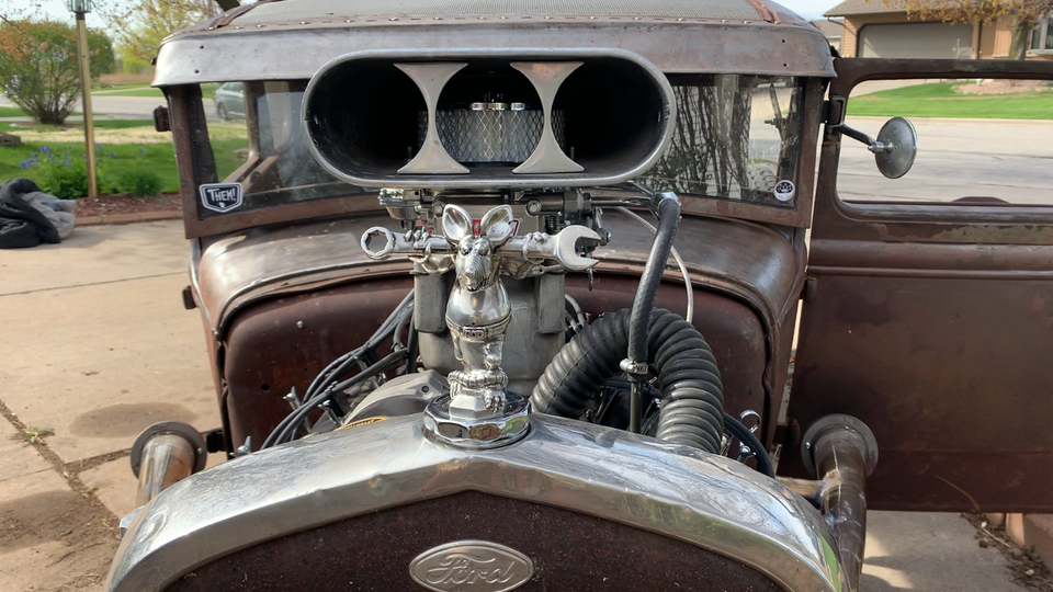 Rod the Rat Mechanic Custom Hood Ornament / Solid Metal / Rat Rod / Hot ...