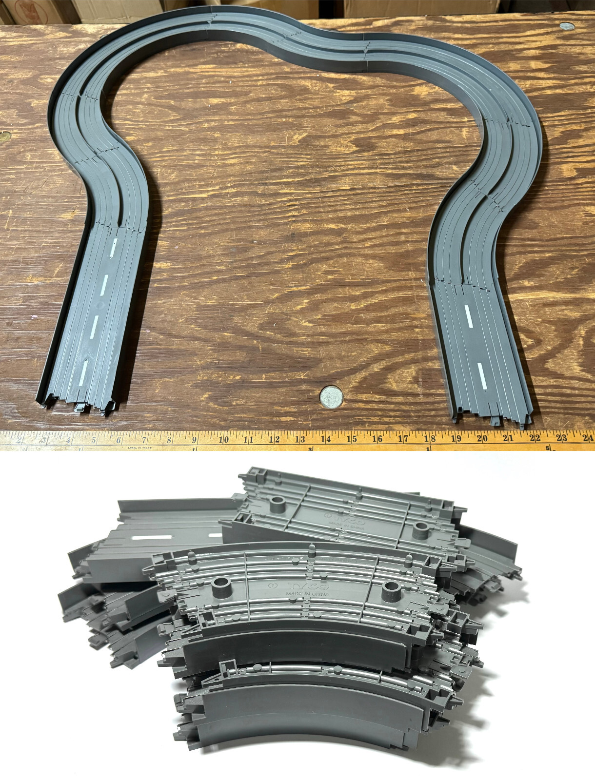 10pc 1993 TYCO TCR Total Control Racing HEART-THROB CORNERS Track ...