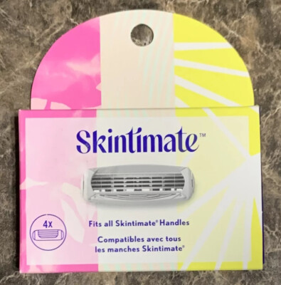 Skintimate 4 Blade Razor Refill Cartridges-4ct.-Fits All Skintimate ...