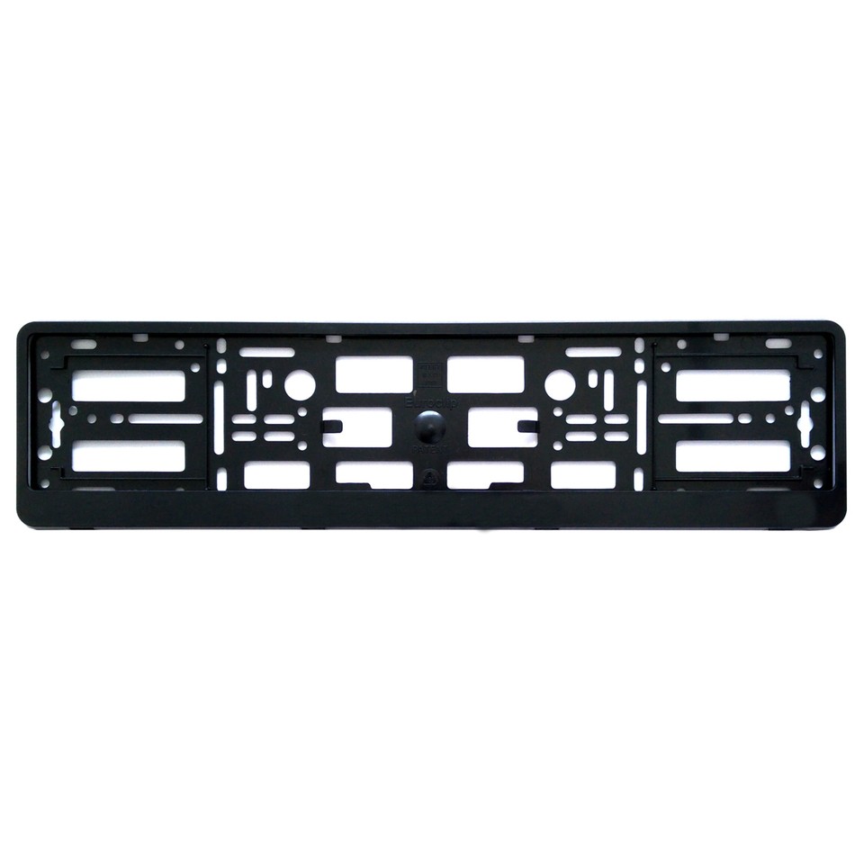 PAIR Black for AMG Brabus Mercedes Benz car REGISTRATION PLATE HOLDERS ...