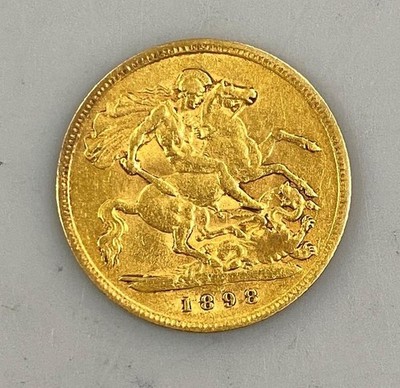 1898 British Gold 1/2 Sovereign Coin .1107AGW cleaned L22561 | eBay
