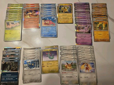 Pokémon TCG Prismatic Evolutions - Complete Base Set C/UC/Rare Holo ...