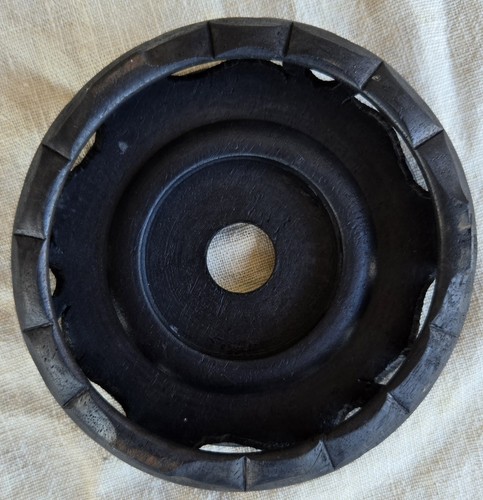 Vintage Chinese Wood Hand Carved Round Display Stand Base 4-5/8"w ...