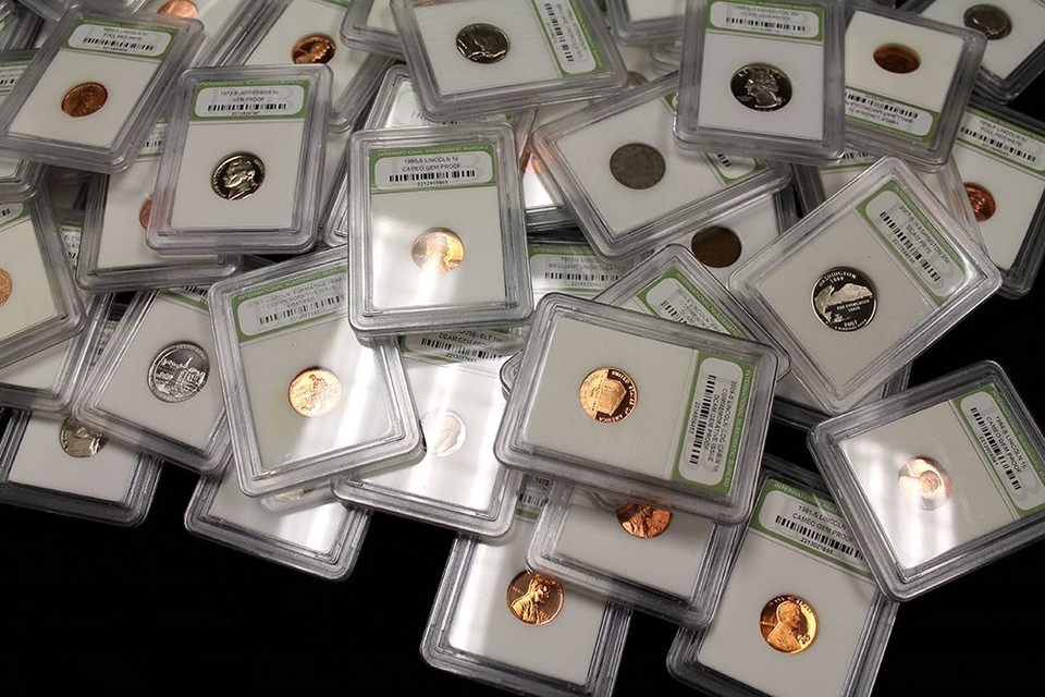 Huge Crazy Mixture of Over 100 Slabbed Coins BU Proof and Circ. b5 | eBay