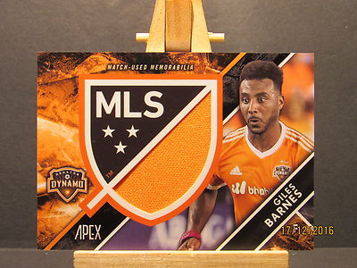 2016 Topps Apex Mls Crest Jumbo Reliques # Cjrgb Giles Barnes / 89 Sn ...