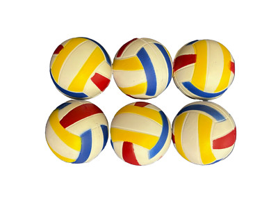 Lot of 6 Mini Volleyballs - Bouncy Miniature Volley Balls Set of 6 | eBay