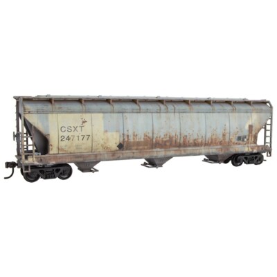 Micro Trains ~ HO Scale ~ CSX Covered Hopper Weathered ~ CSXT #247177 ...