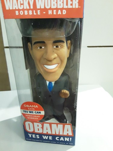 President Obama Bobblehead 2008 Talking 'Yes We Can' Wacky Wobbler ...