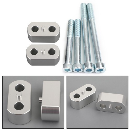 CNC Handlebar Bar Risers Fits Tiger 800 1200 XC/XCX/XR/XRX 12-20 Sil ...